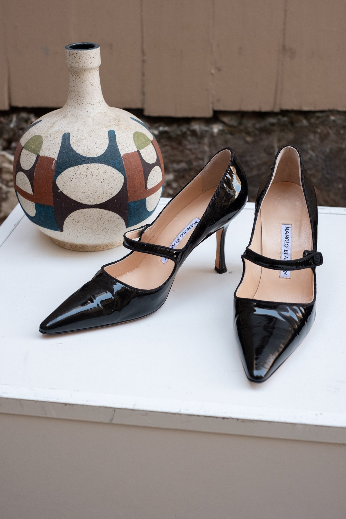 Manolo Blahnik Classic Patent Mary Jane | ShopRelove